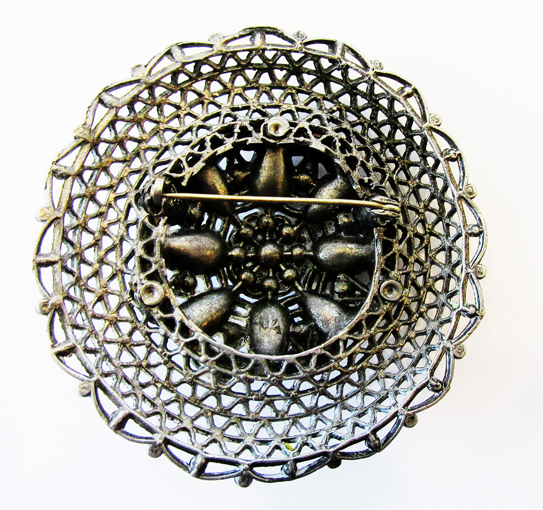 Antique/Vintage 1920s Timeless Multi-Colored Art Deco Diamante Pin