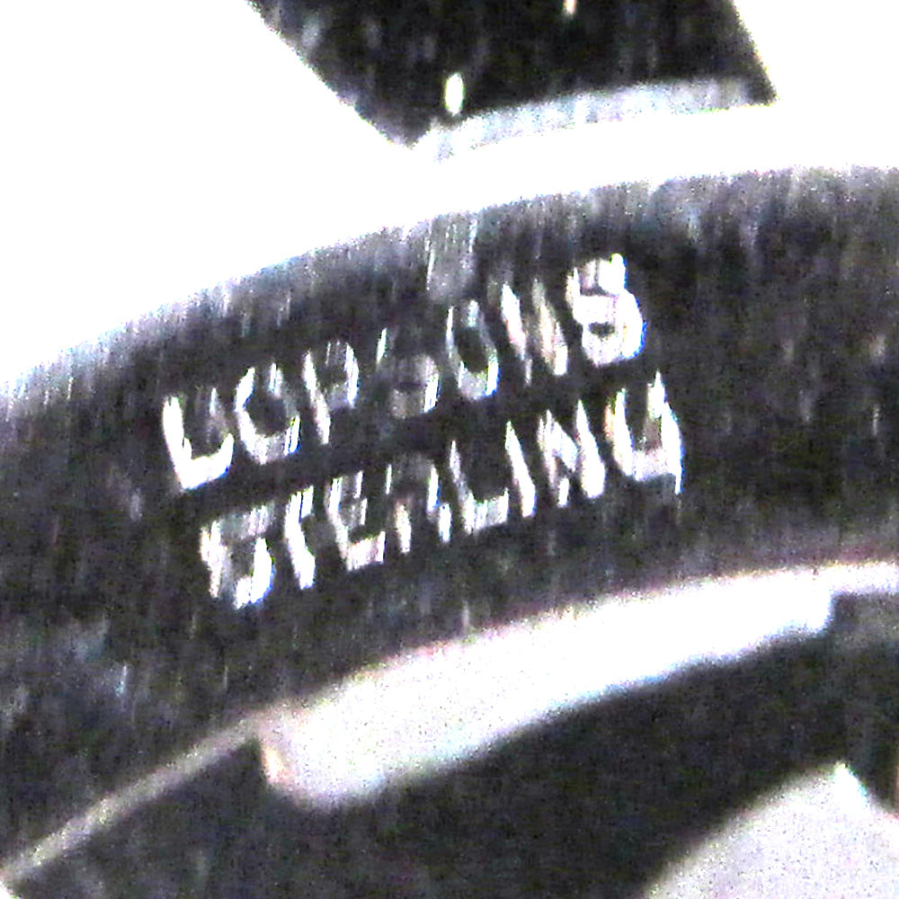 Vintage 1940s Rare Dorsons Rhinestone and Sterling Pin